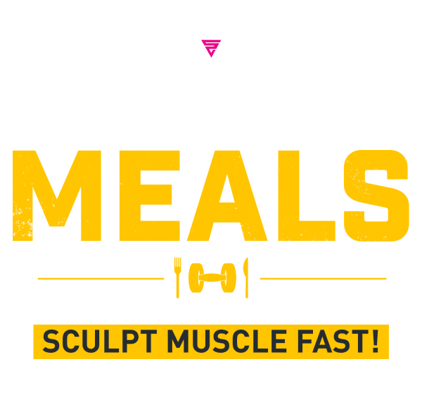Muscle Building Meals logo - The Sculpted Vegan - Kim Constable