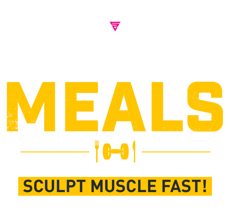 Muscle Building Meals logo - The Sculpted Vegan - Kim Constable