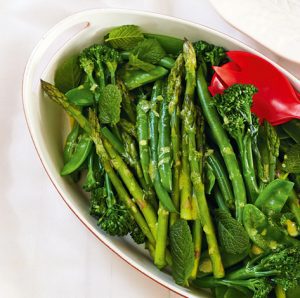 Steamed Green Vegetables - The Sculpted Vegan - Kim Constable
