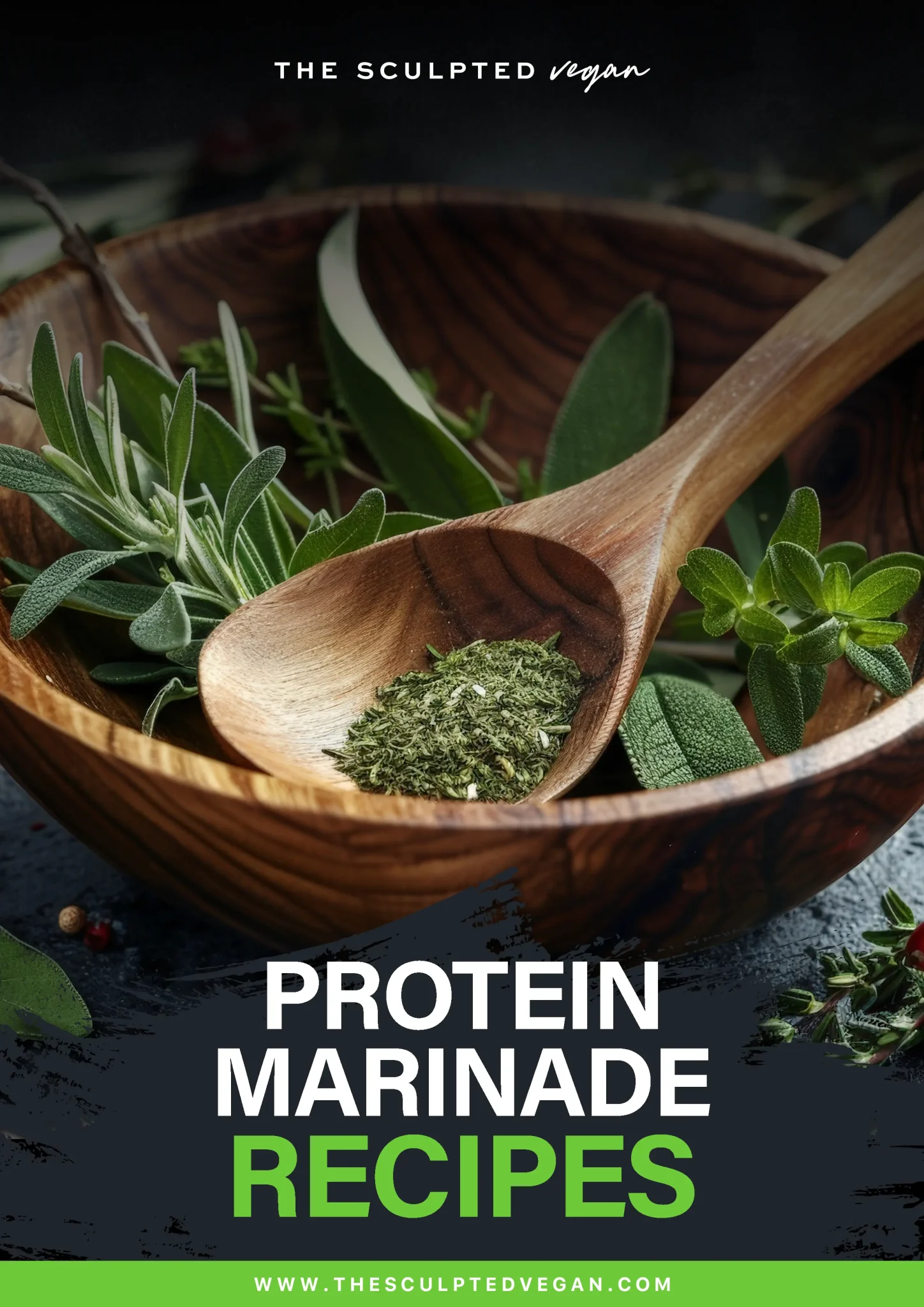 TSV_Marinade Recipes_Cover - The Sculpted Vegan - Kim Constable